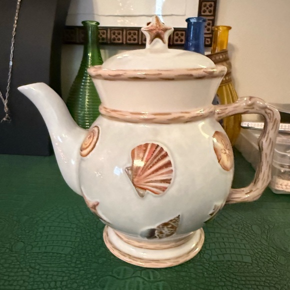 Lifestyle Home | Kitchen | Lifestyle Home Baby Blue Seashell Teapot ...